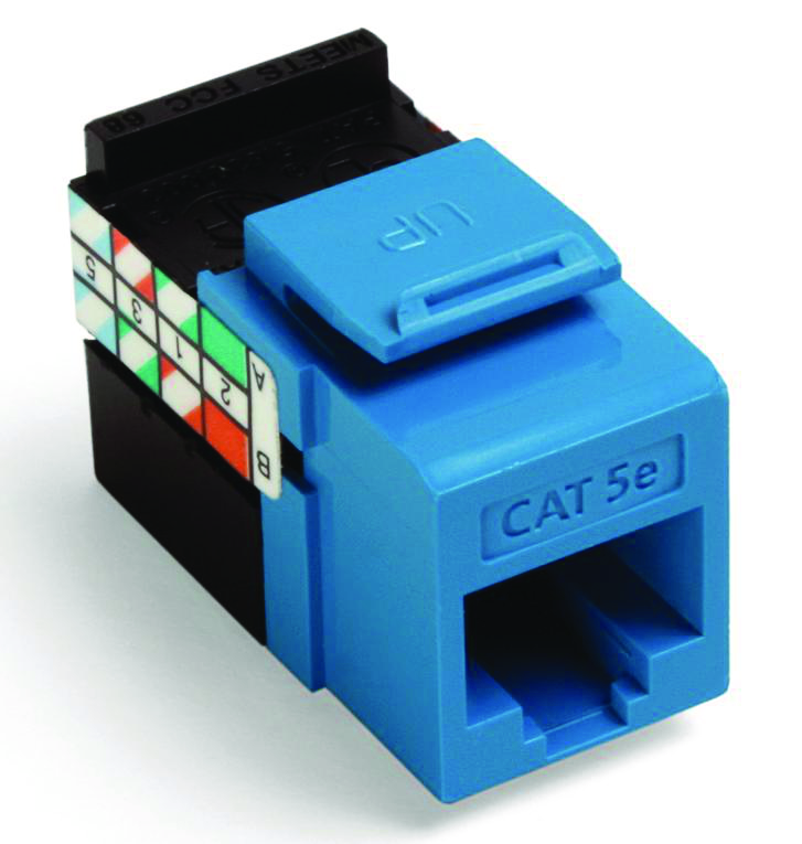 PANDUIT NK688MBU NetKey Cat 6 Jack Module RJ45, Punchdown, Unshielded 8 ...