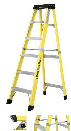LOUISVILLE LADDER 6904 ESCABEAU 4PI FIBRE 300LBSERVICE TRES INTENSIF