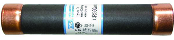 Fusible dual élément Type D 15A 600V