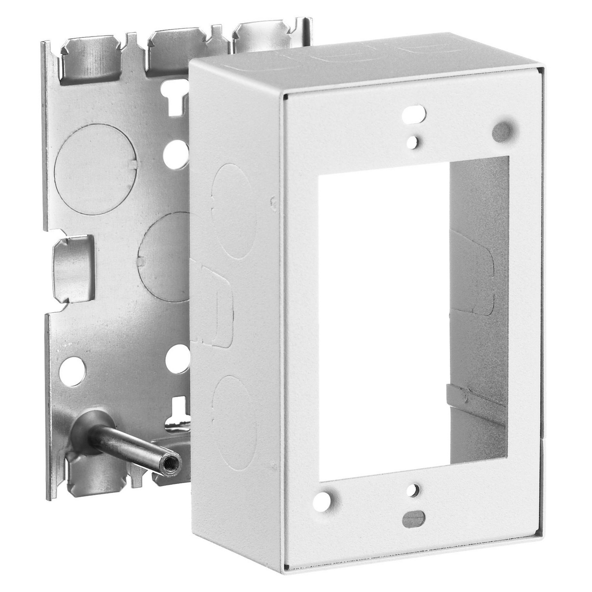 HUBBELL HBL5748WA Metallic Raceway Device Box 1 Gangs Standard Surface ...