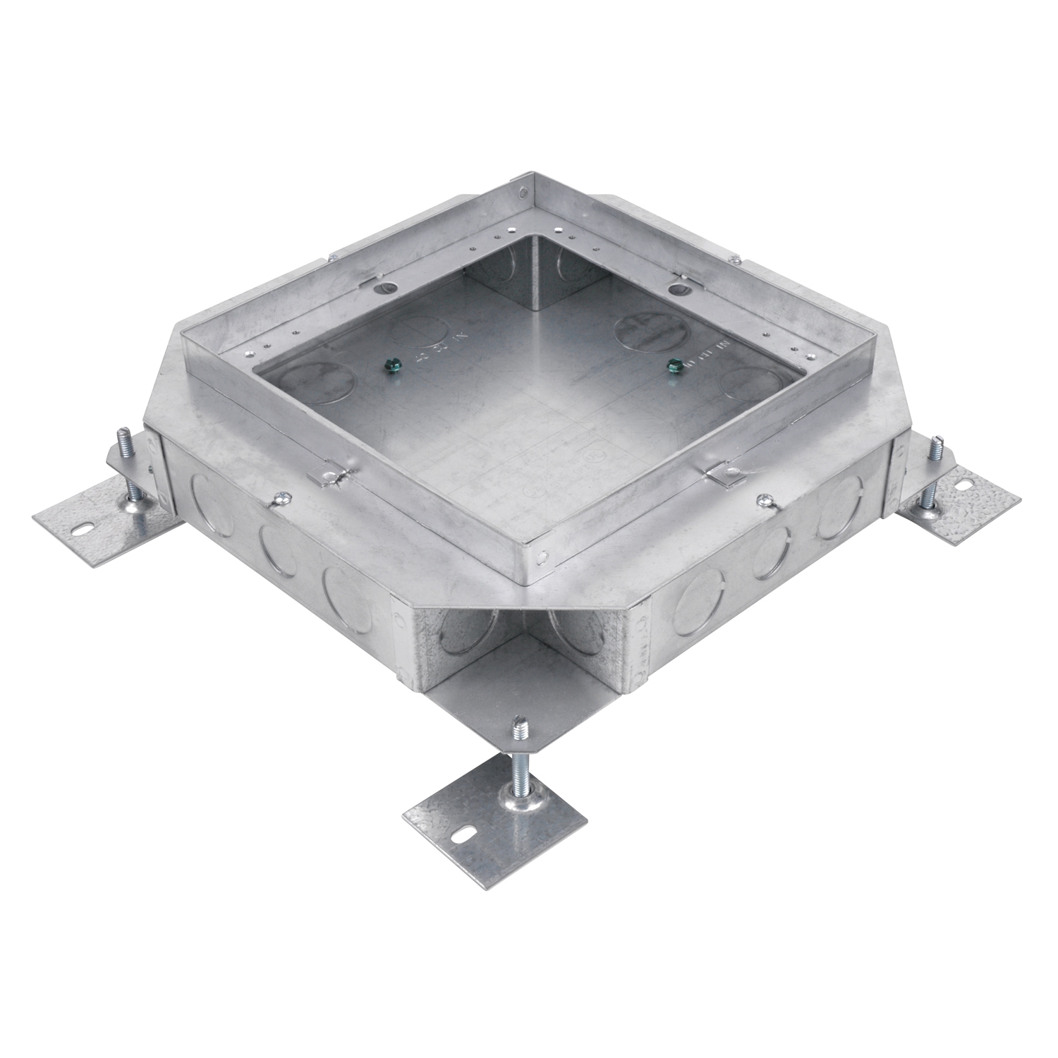 ABB 667-SC Steel City® Floor Box 4 Gangs Recessed Service Floor