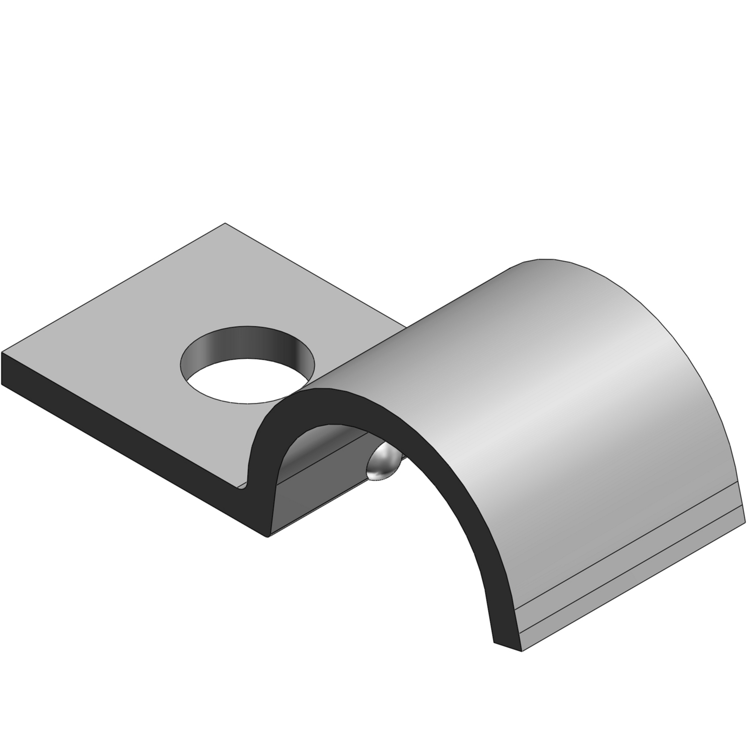 ABB 65-C Iberville® Conduit Strap with Round Perforation 1 Hole ...