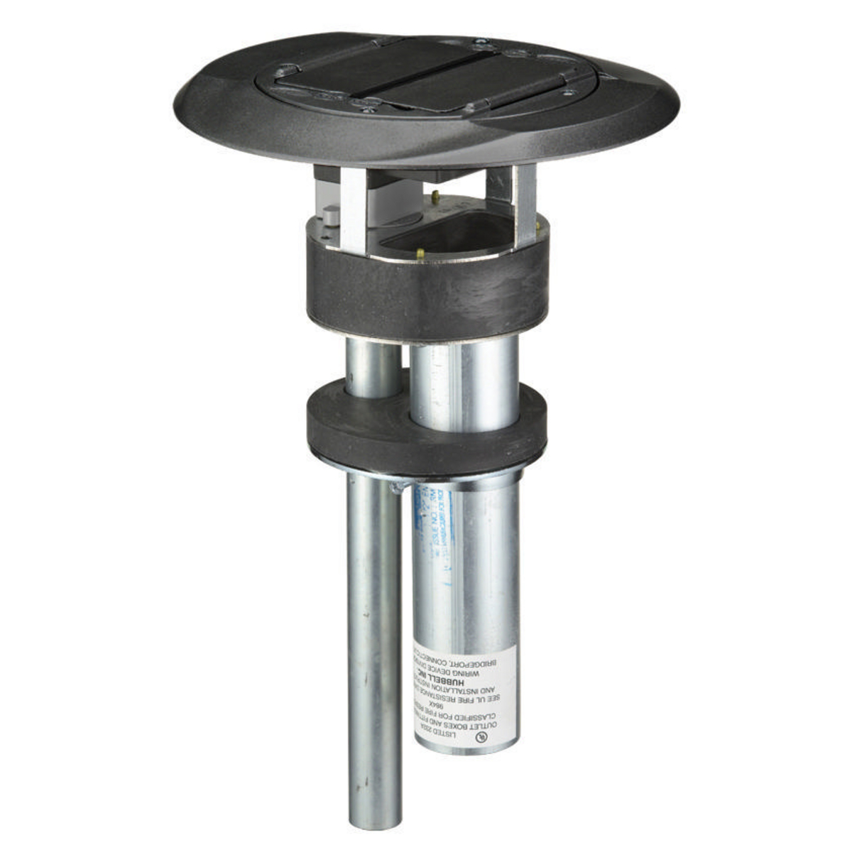 HUBBELL S1PT3IMBL SystemOne Flush Fire Rated Poke Through Fabricated, 1 ...