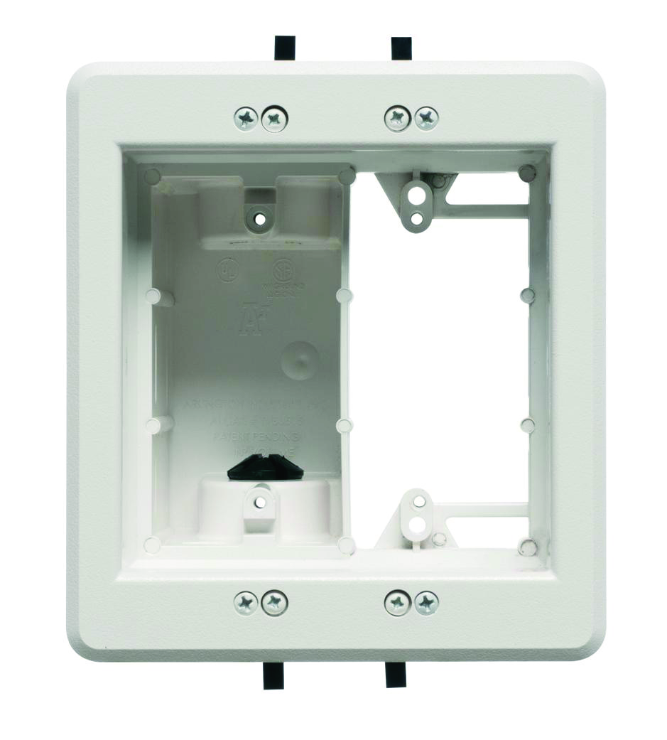 ARLINGTON TVBU505GC TV Box Recessed TV Box 2 Gangs 4-Inlet, Rectangular ...