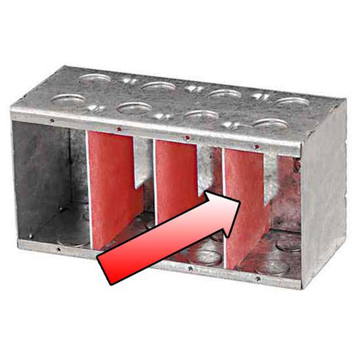 ABB CIMBD-HV-PART Partition f/347V boxes 3-3/8x4"