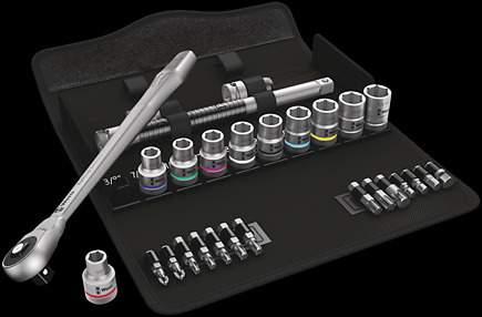 WERA TOOLS NA 05004080001 Wera Ratchet Set with Push Through Square 1/2 ...