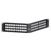 LEVITON 49256-D72 QuickPort Patch Panel Angled, High Density 72 Ports