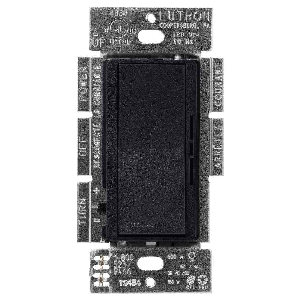 LUTRON DVSCCL-153P-MN GRAD. DIVA CFL LED 3 VOIES UNIPOLAIRE MINUIT