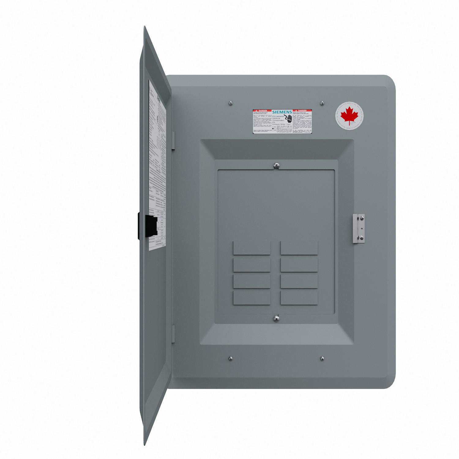 SIEMENS EQL8100DW Loadcentres Load Centers with White Door EQL 100 A, 1 ...